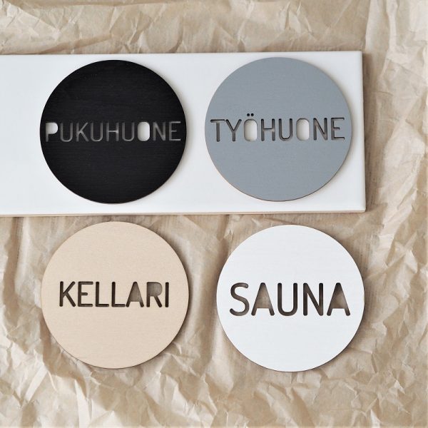 KYLPYHUONE- kyltti O - Puine / Kaikkea kaunista koivuvanerista